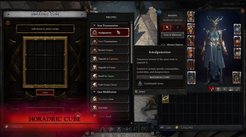 Diablo 4 S13 Horadric Cube Guide: Transfiguration & Prisms